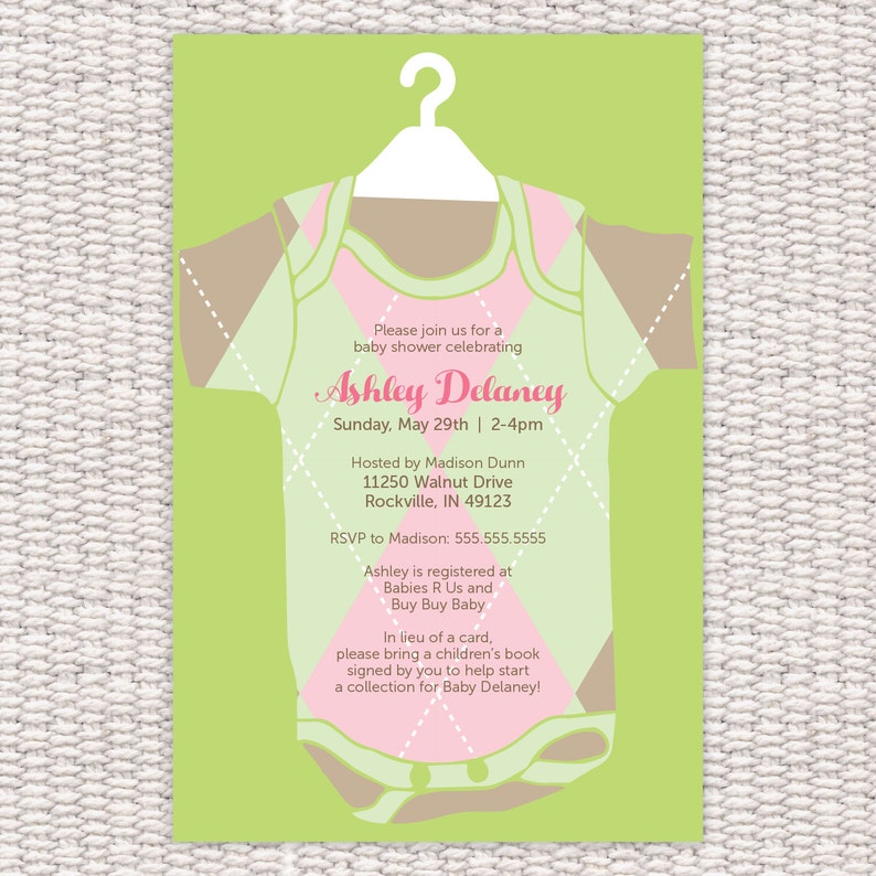 Adorable Onesie Baby Shower Invitation Personalized Just for You - Etsy