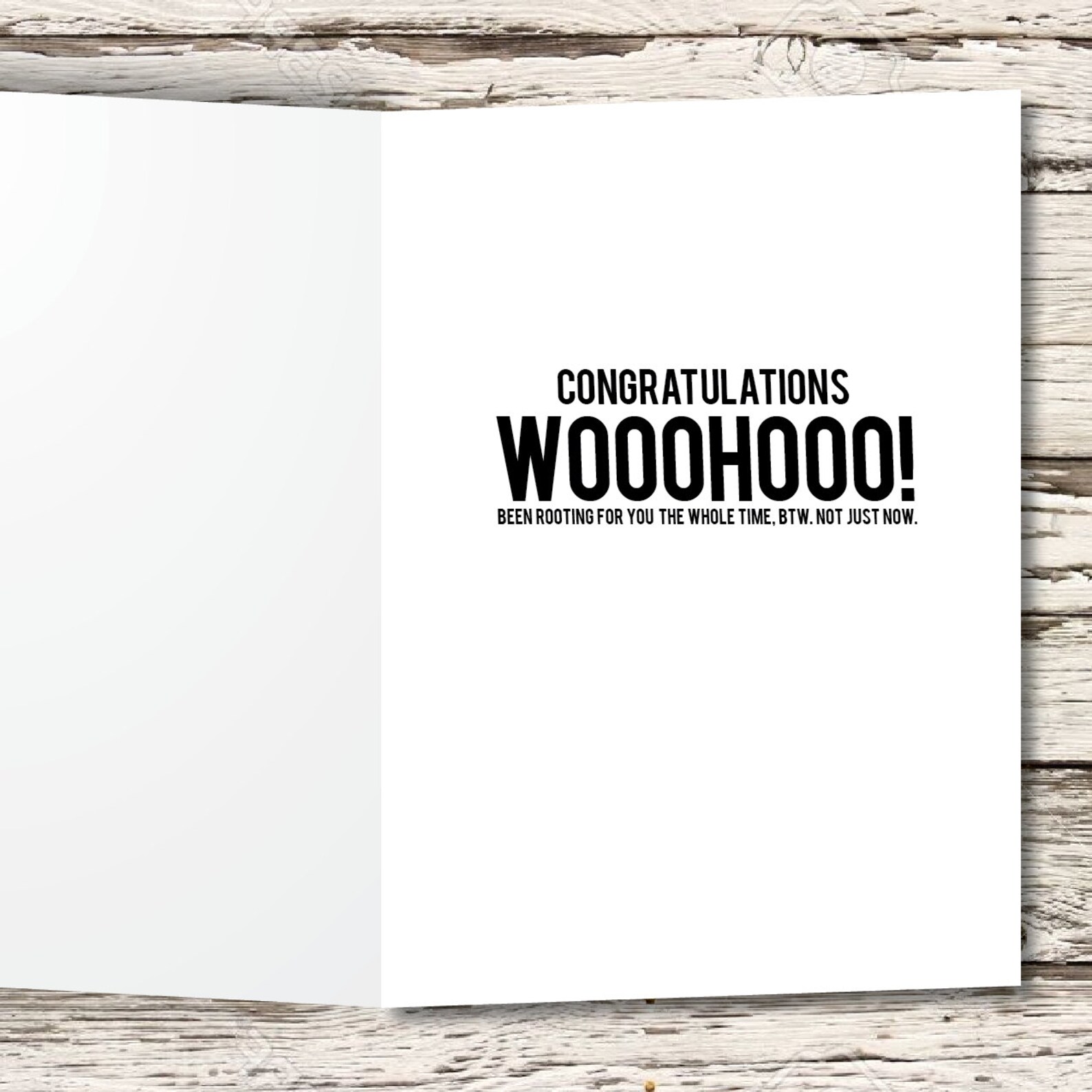 Woohoo Congratulations From 1 Fan With the Instant Downloadable Card - Etsy