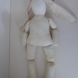 Vintage Handmade Muslin Rabbit Doll Wearing Pinafore Outfit 19 - Etsy