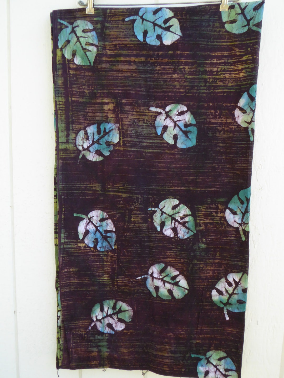 Vintage Batik Leaf Design Fabric 4.2 Yards - Etsy Canada