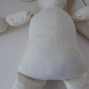 Vintage Handmade Muslin Rabbit Doll Wearing Pinafore Outfit 19 - Etsy