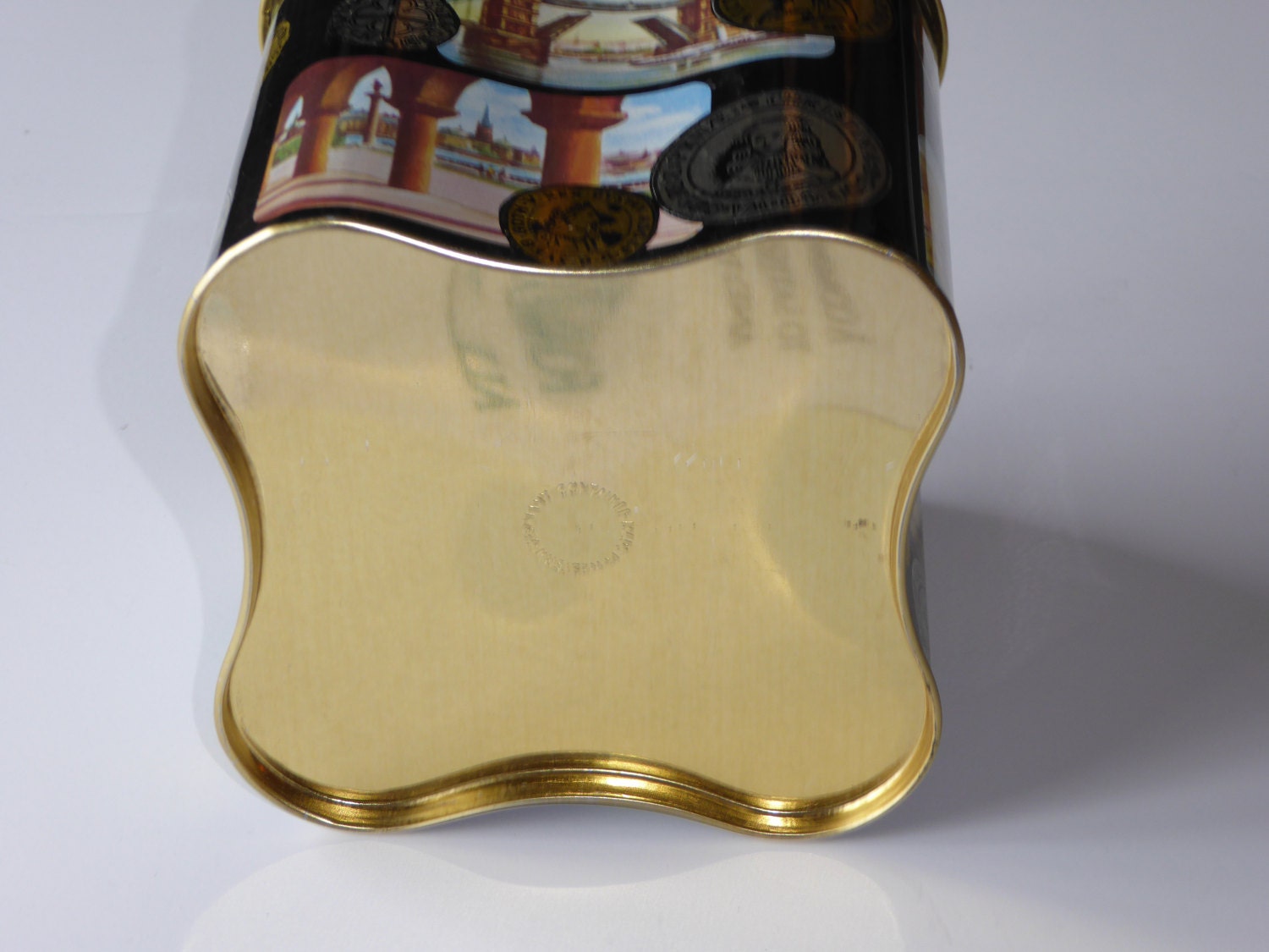 Vintage German Clover-shaped Biscuit Tin With Travel and Coin Images - Etsy