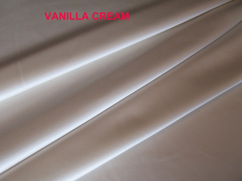 Duchess Satin White, Ivory, or Vanilla Cream Color; Dull-finish Satin ...