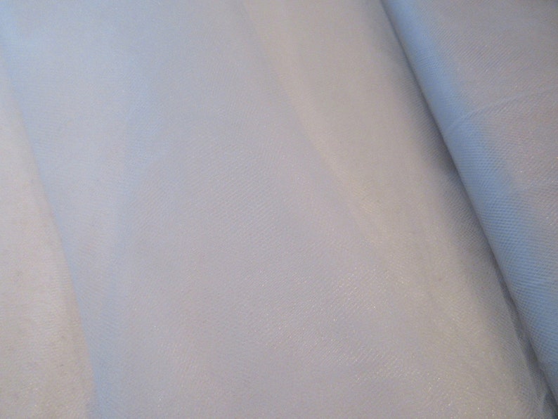 Nylon Tulle Net Fabric, Pale Gray/silver Color; Matte Finish, 54" Wide ...
