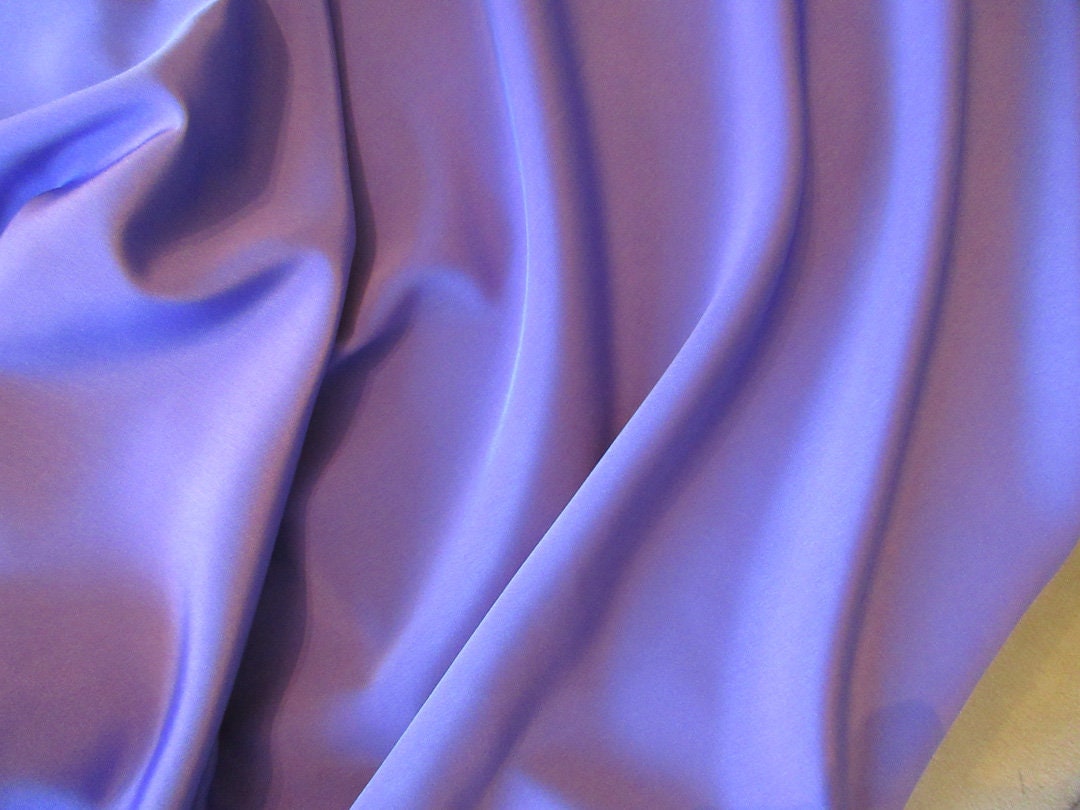 Polyester Peachskin Fabric in Purple Color; 58" Wide Polyester Prom ...