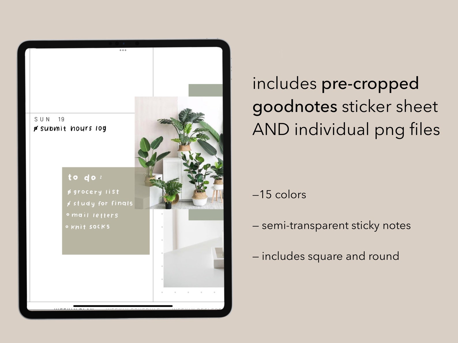Digital Sticky Notes | Stickers for Goodnotes, Notability, iPad Digital ...