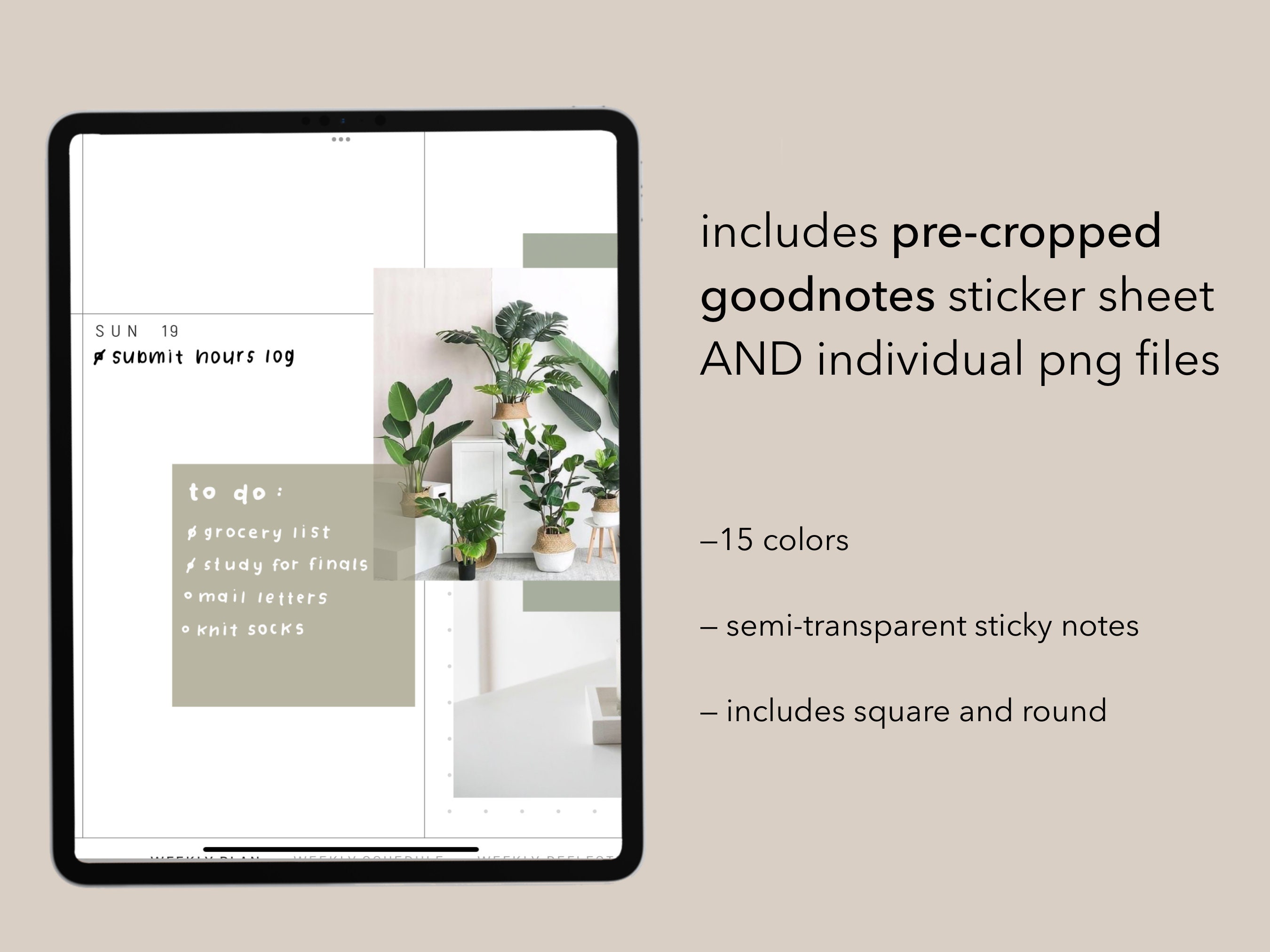 Digital Sticky Notes | Stickers for Goodnotes, Notability, iPad Digital ...
