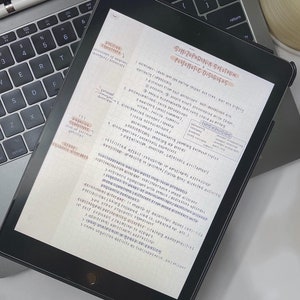 Digital Note Taking Template | Goodnotes Paper Template | 12 Digital ...