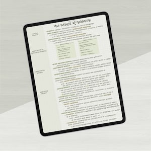 Digital Note Taking Template | Goodnotes Paper Template | 12 Digital ...