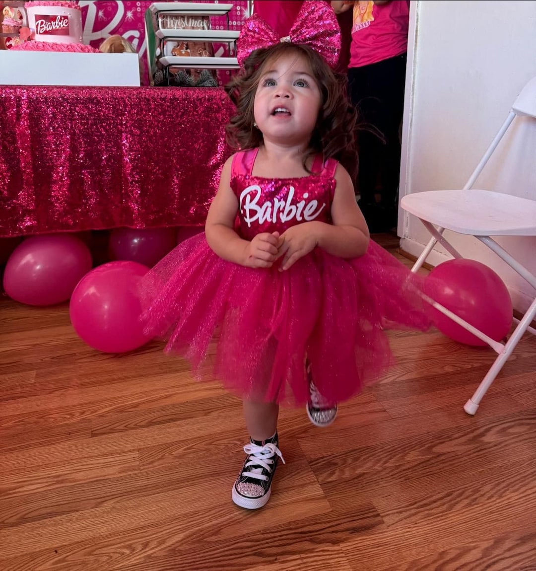 Hot Pink Dolly Romper ,fashion Birthday Doll Top, Hot Pink Sequin Top ...