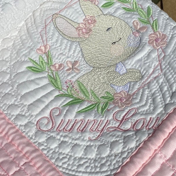 Bunny Baby Quilt - Etsy