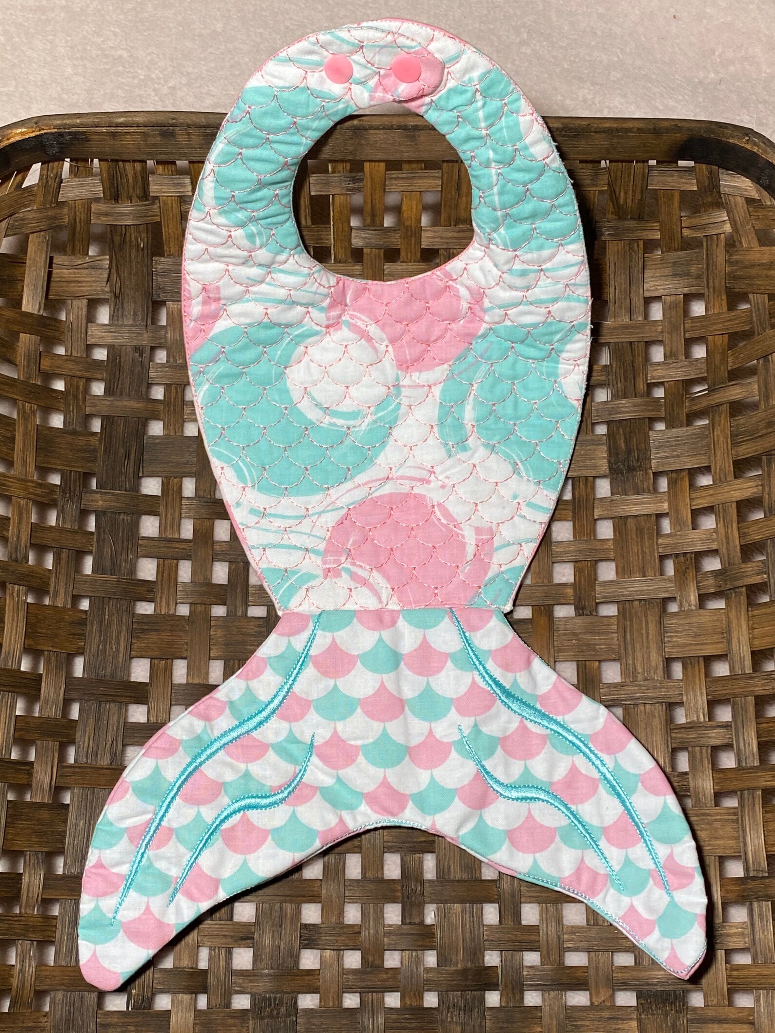 Mermaid Tail Bib, Fancy Tail Bib, Fantasy Bib, Fairy Tale Bib, Fish ...