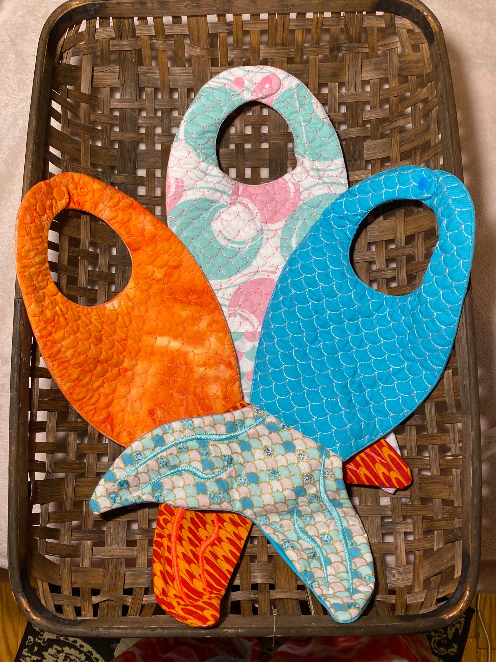 Mermaid Tail Bib, Fancy Tail Bib, Fantasy Bib, Fairy Tale Bib, Fish ...