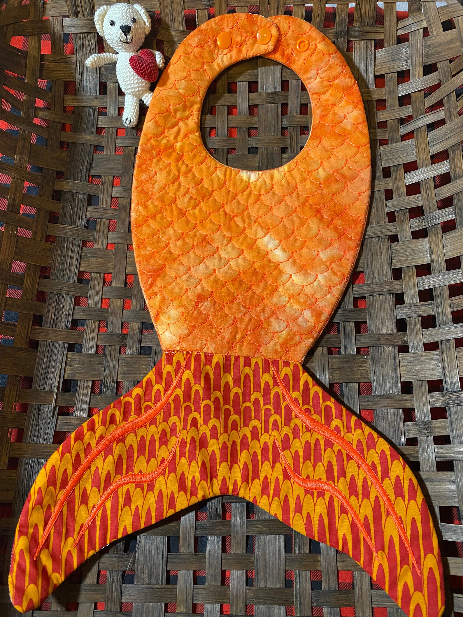 Mermaid Tail Bib, Fancy Tail Bib, Fantasy Bib, Fairy Tale Bib, Fish ...