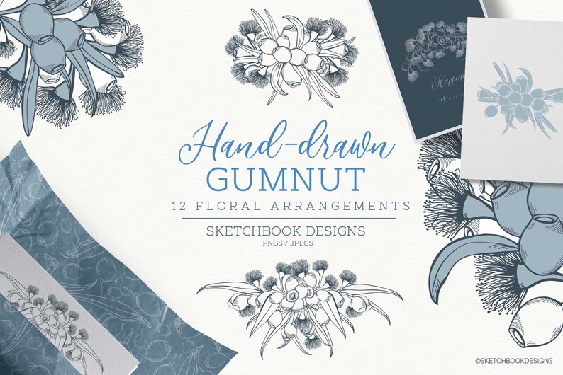 12 Gumnut Floral Arrangements Digital Bundle - Etsy