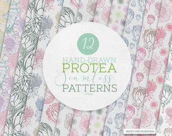 Protea Pattern | Etsy