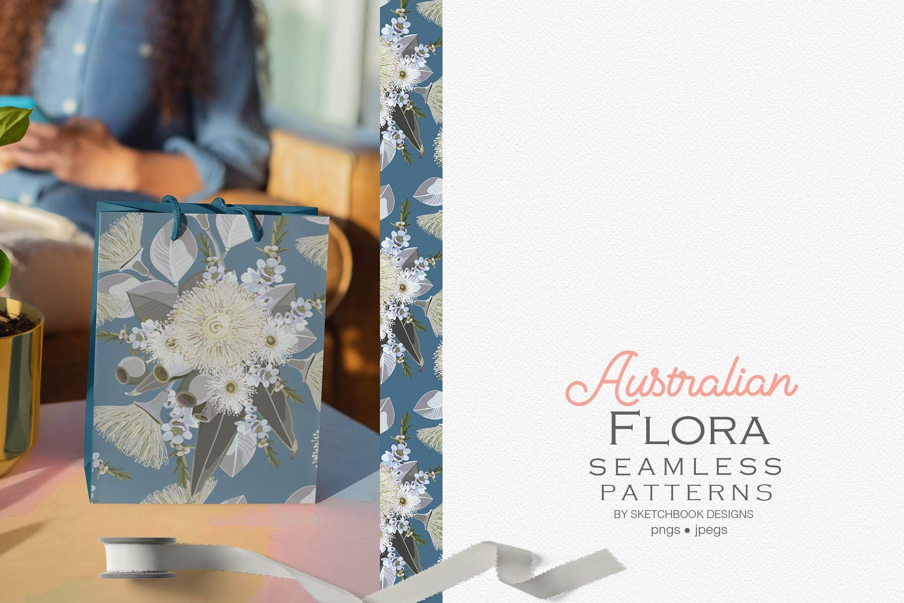 Australian Flora Seamless Patterns, Aussie Digital Paper Instant ...