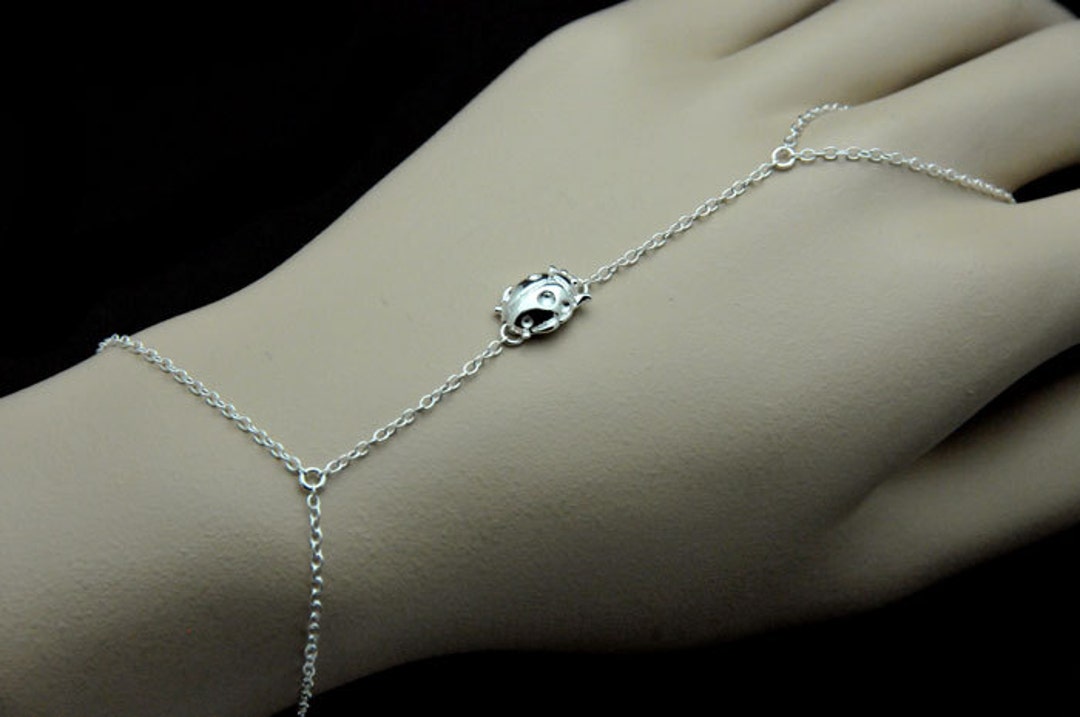 Slave Bracelet - Sterling Silver Slave Bracelet, Hand Bracelet ...