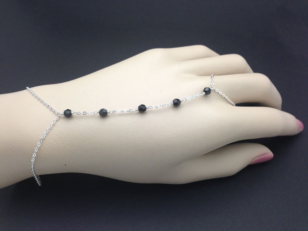 Slave Bracelet - Sterling Silver Slave Bracelet, Hand Bracelet ...