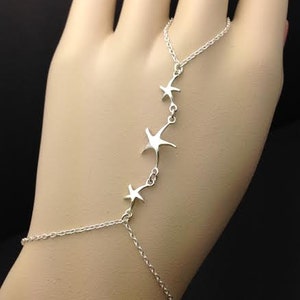 Slave Bracelet Sterling Silver Slave Bracelet, Hand Bracelet, Delicate ...