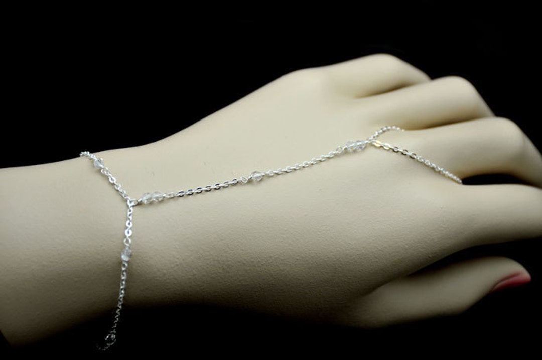 Slave Bracelet - Sterling Silver Slave Bracelet, Hand Bracelet ...