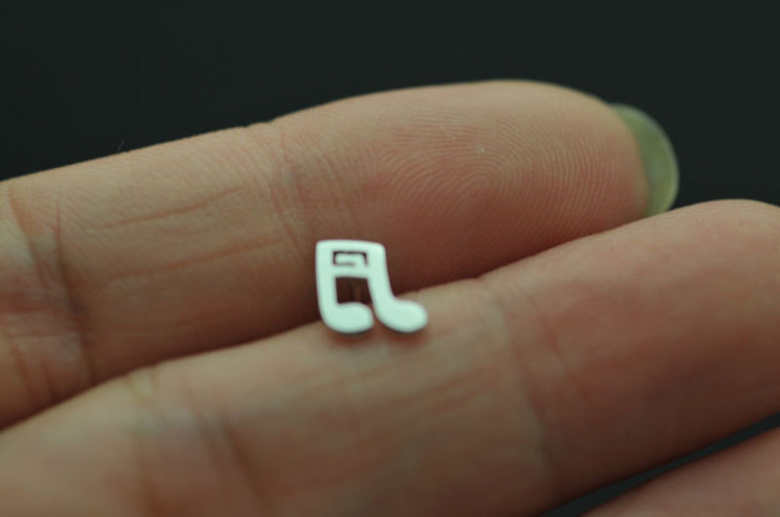 Music Note Stud Earrings, Music Note Post Earrings, Sixteenth Note Stud ...