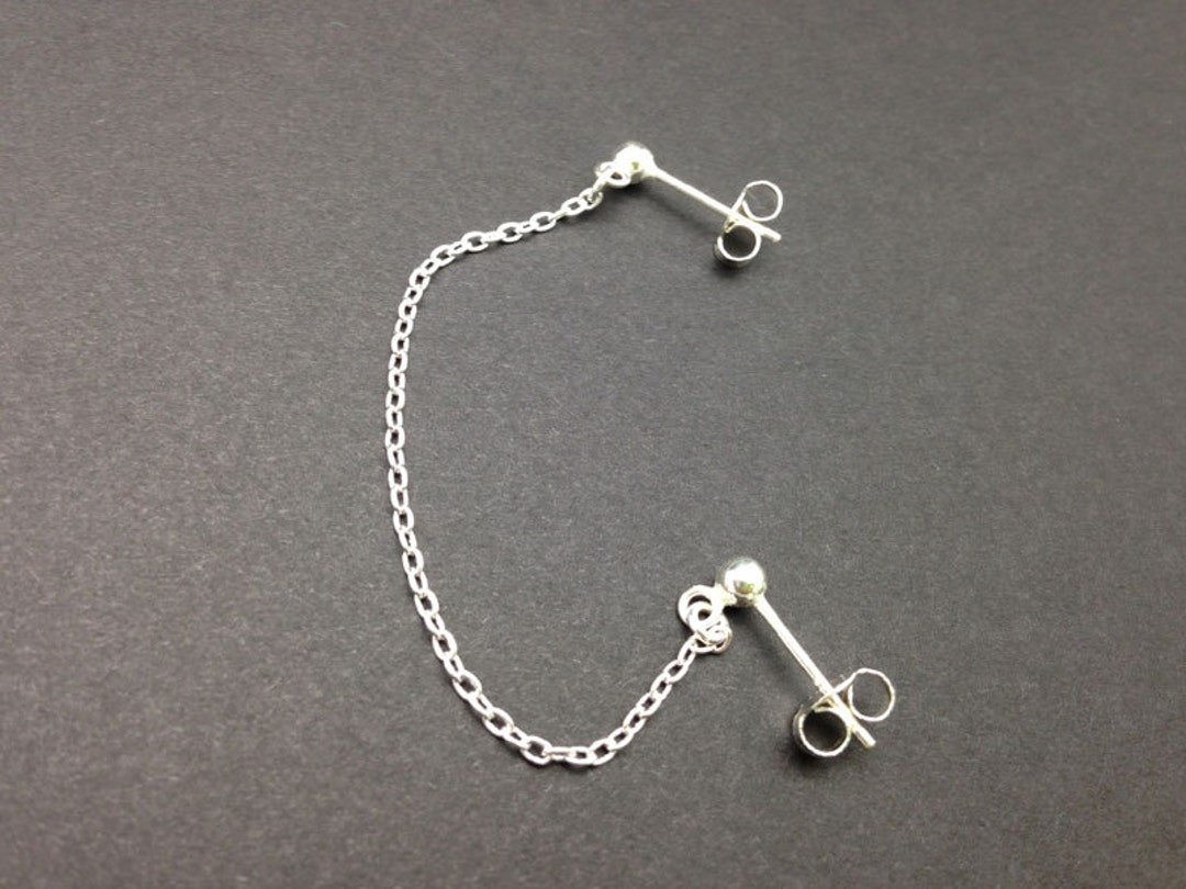 All 925 Sterling Silver Cartilage Chain - Sterling Silver Single ...