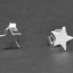 Sterling Silver Star Stud Post Earrings, Small Star Post Earrings - Etsy