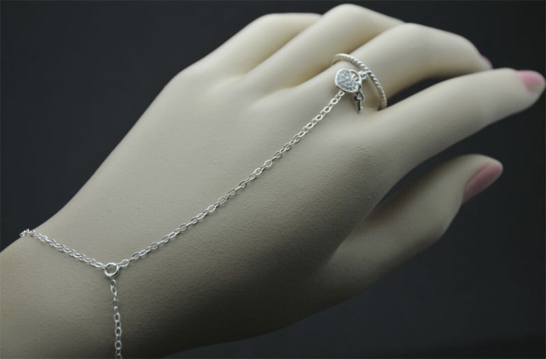 Slave Bracelet - Sterling Silver Slave Bracelet, Hand Bracelet ...