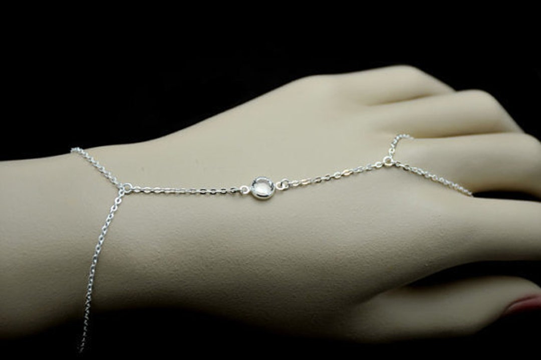 Slave Bracelet - Sterling Silver Slave Bracelet, Hand Bracelet ...
