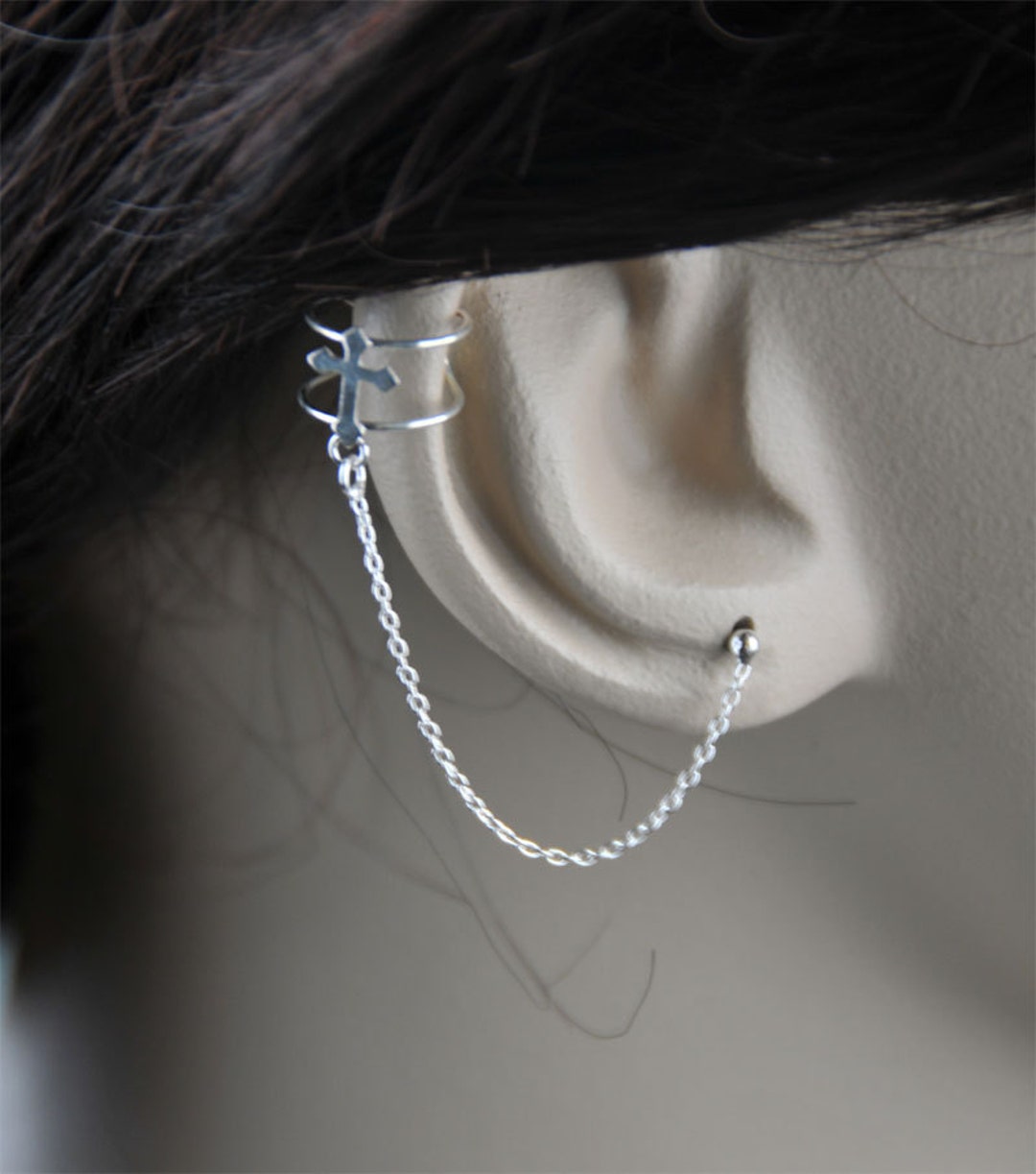All 925 Sterling Silver Cartilage Chain - Sterling Silver Single ...