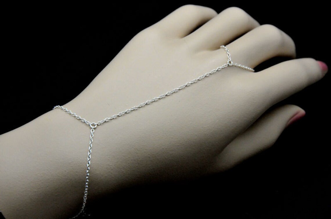 Slave Bracelet - Sterling Silver Slave Bracelet, Hand Bracelet ...