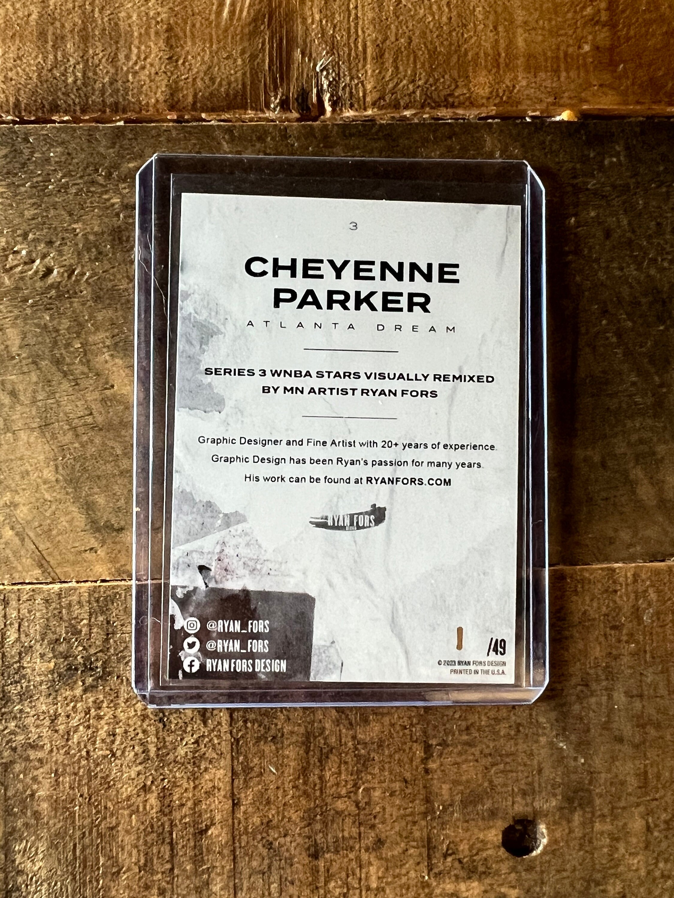 Cheyenne Parker 2024 WNBA Series 3 Card 3 - Etsy
