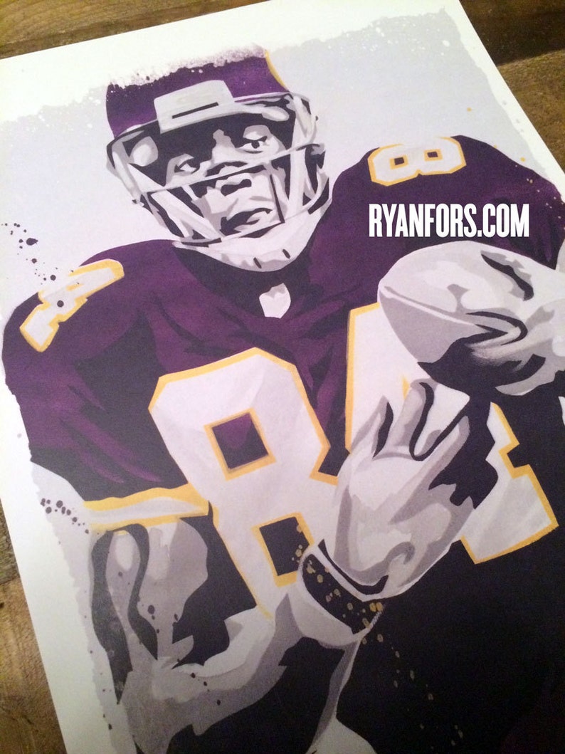 Randy Moss Minnesota Vikings Print - Etsy