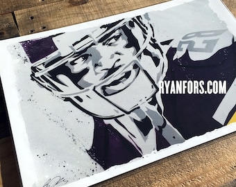 Adrian Peterson Minnesota Vikings LE Art 12 X 18 Onl 50 - Etsy