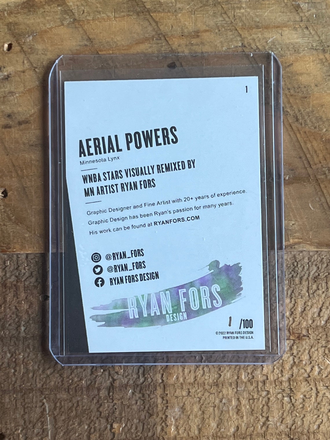 Aerial Powers 2022 WNBA Series Card 1 - Etsy