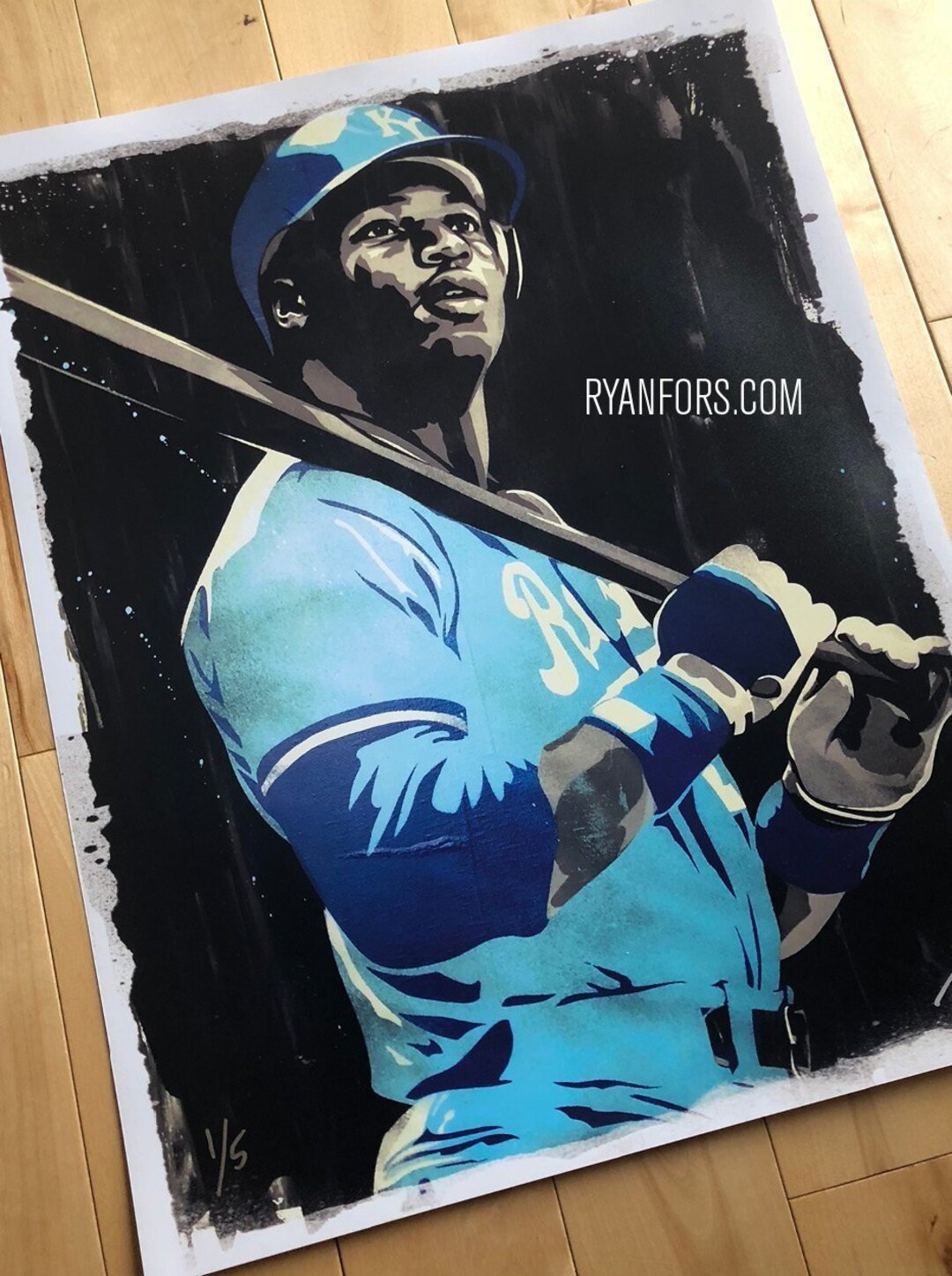 Bo Jackson Royals 16x20 Print - Etsy