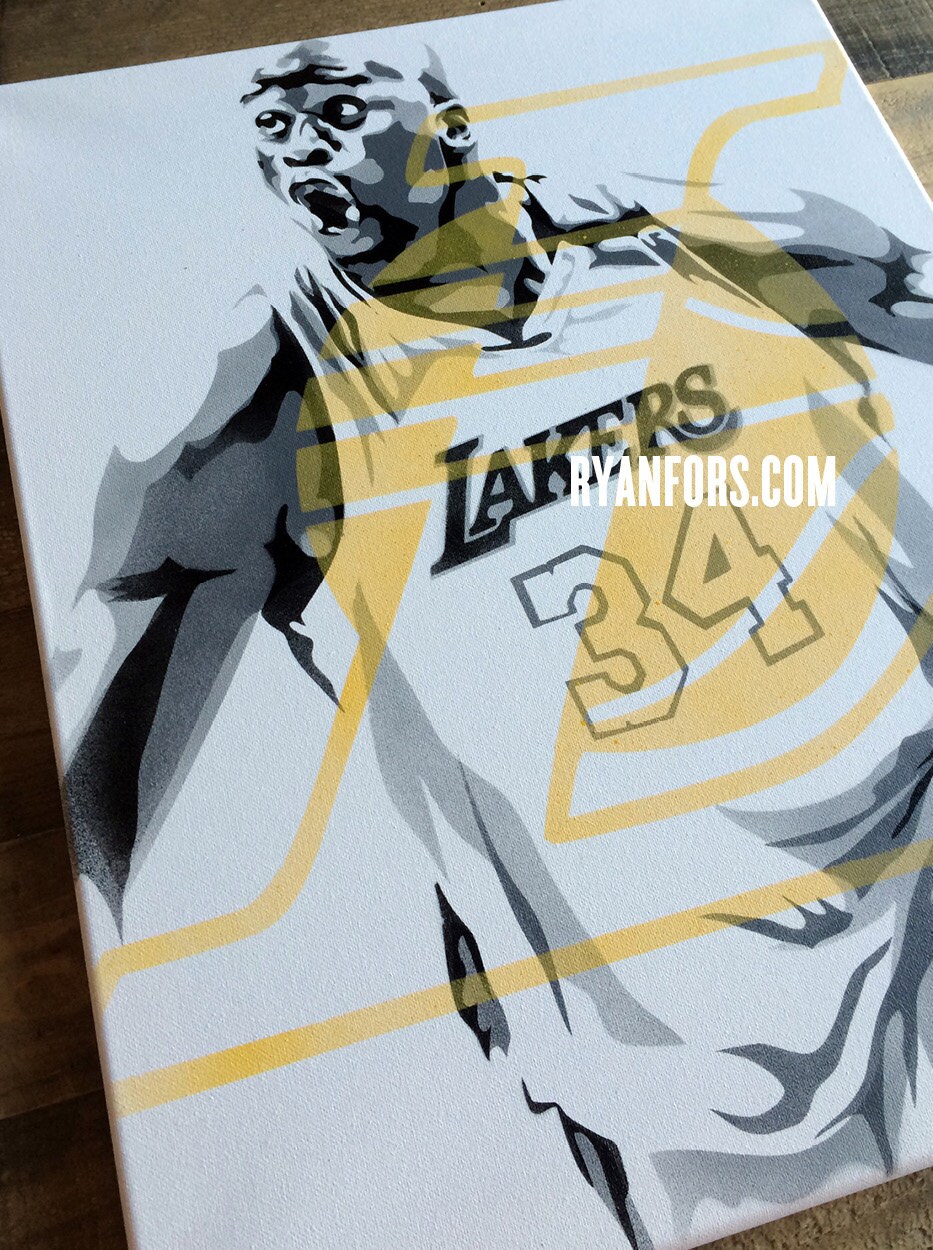 Shaquille O'neal Painting - Etsy
