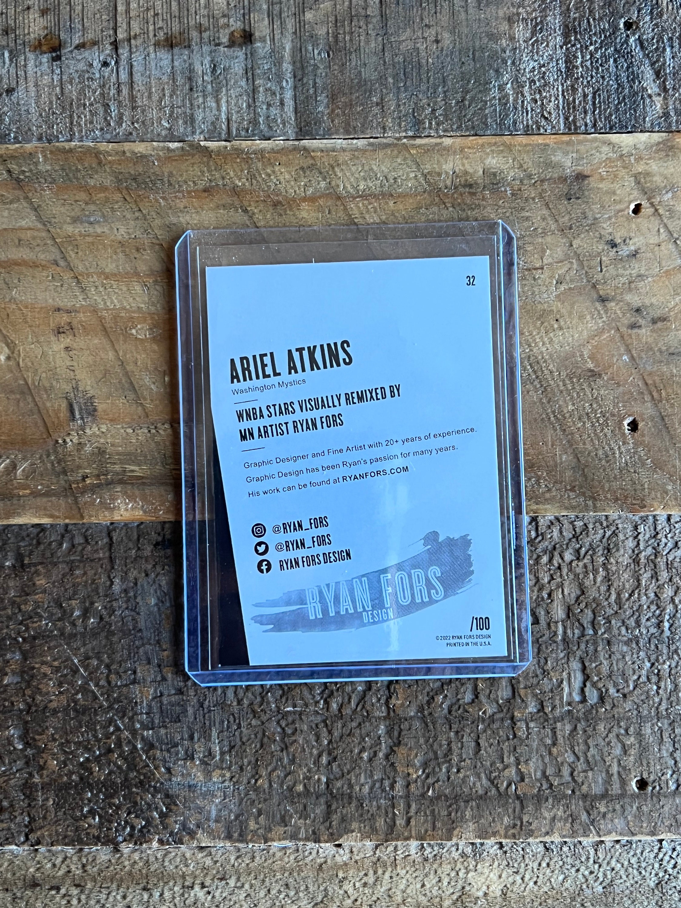 Ariel Atkins - 2022 WNBA Series Card 32 - Etsy