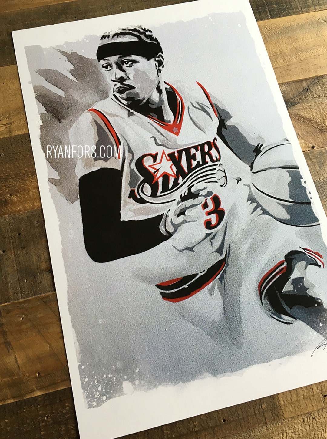 Allen Iverson Print - Etsy