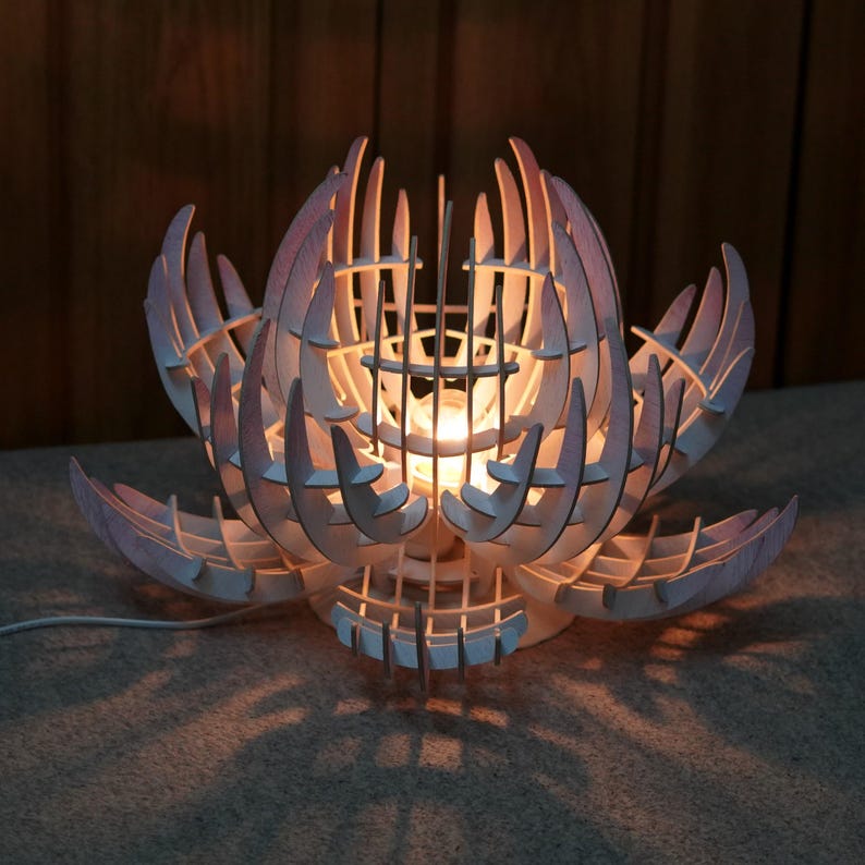 Lotus Lamp Shade Vector Files for 3mm Plywood/mdf DIY Lantern Design - Etsy