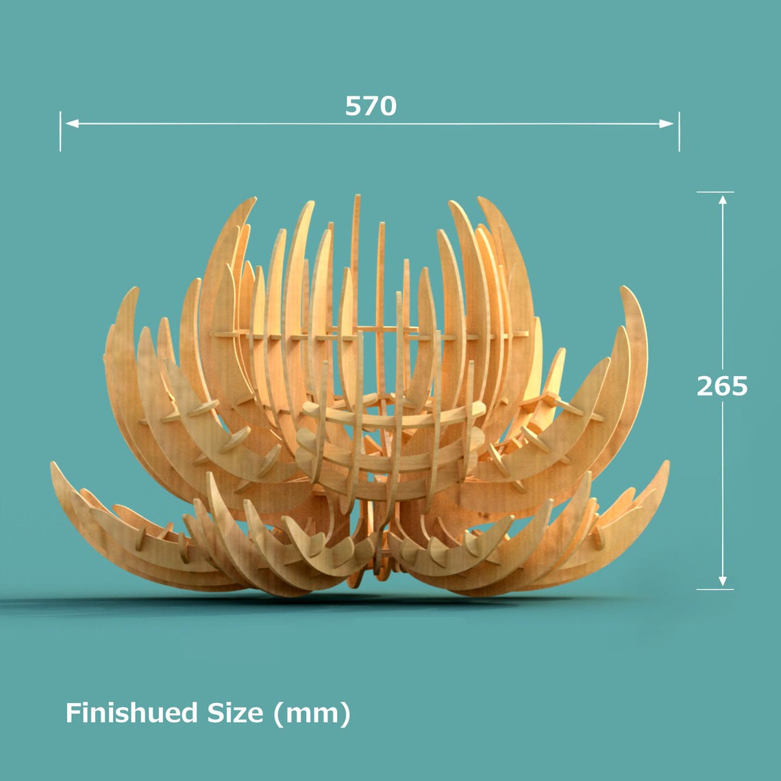 Lotus Lamp Shade Vector Files for 3mm Plywood/mdf DIY Lantern Design - Etsy