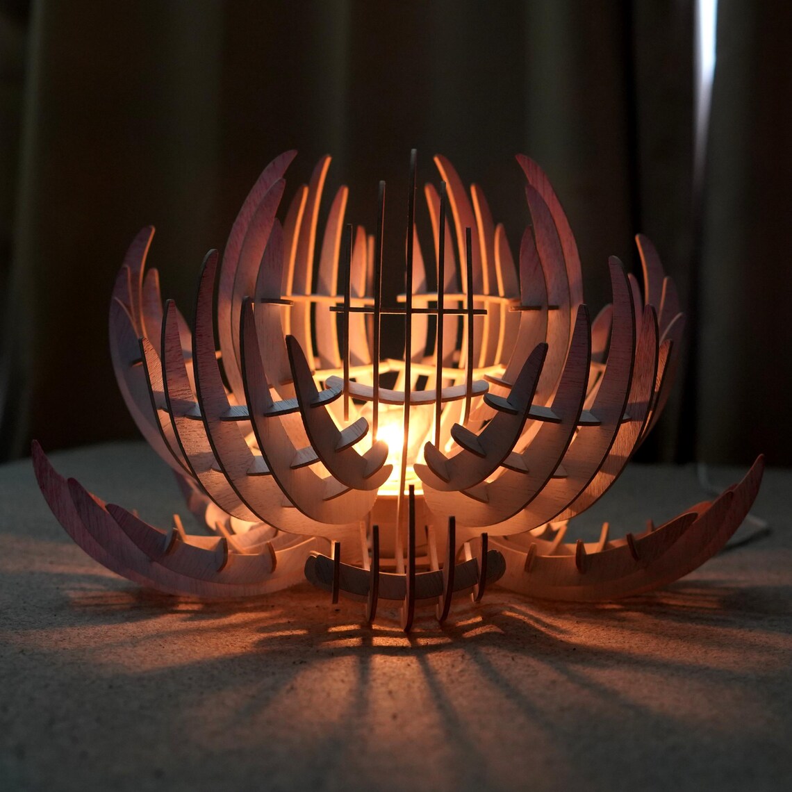 Lotus Lamp Shade Vector Files for 3mm Plywood/mdf DIY Lantern Design - Etsy