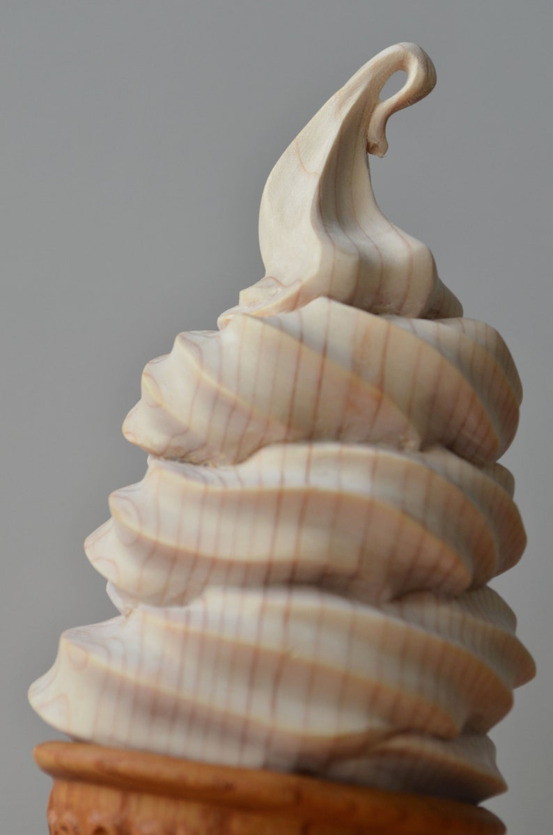 Realistic Soft Serve Ice Cream STL Files (cone + Cream) for 3D Print - Etsy