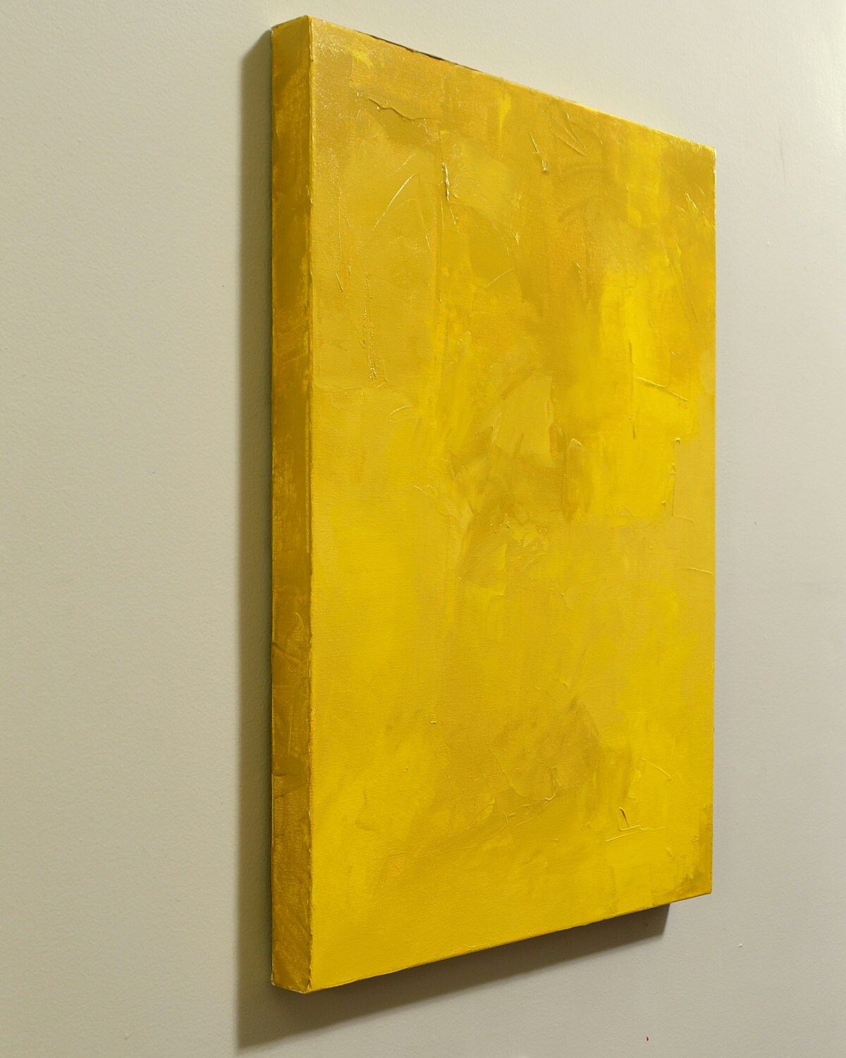 Yellow Abstract Painting, 18 X 24, Acrylic Original Art, Wall Decor ...