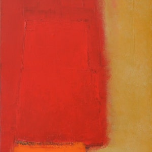 Red Painting, Red Orange Yellow, Original Minimalistic Style, 20 X 16 ...