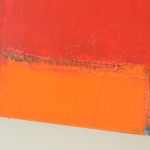 Red Painting, Red Orange Yellow, Original Minimalistic Style, 20 X 16 ...