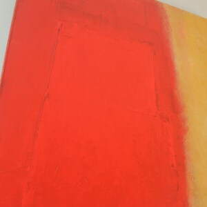 Red Painting, Red Orange Yellow, Original Minimalistic Style, 20 X 16 ...