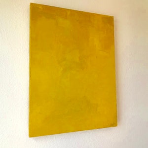 Yellow Abstract Painting, 18 X 24, Acrylic Original Art, Wall Decor ...