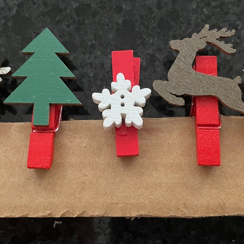 Christmas Clothespin - Etsy